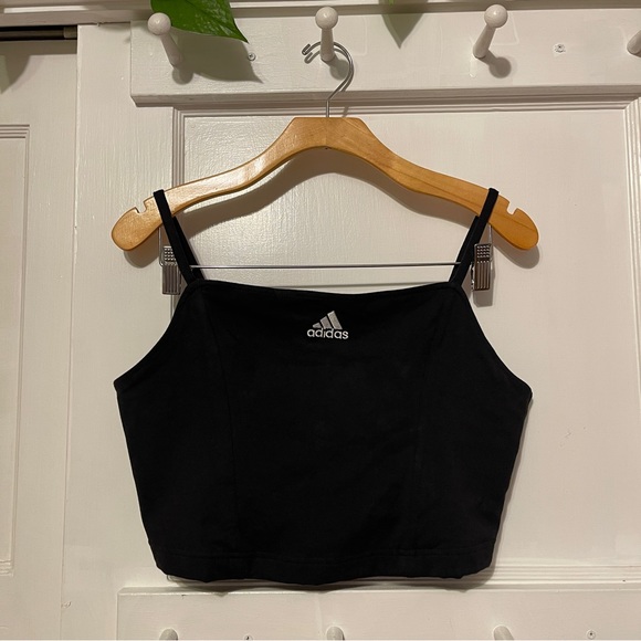 adidas | Tops | Adidas Spaghetti Strap Crop Tank Top | Poshmark